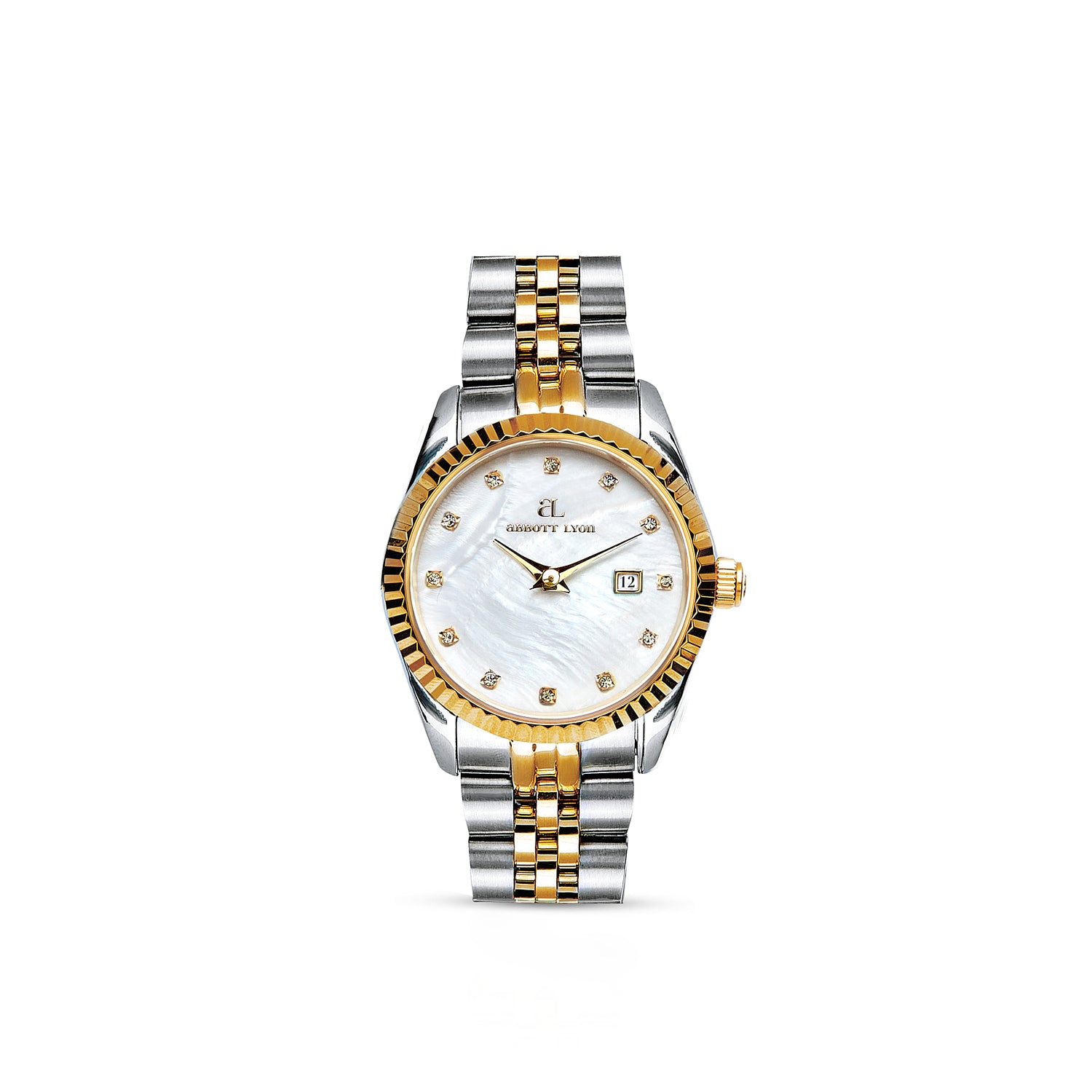 Mini Two Tone Pearl Link Belgravia 30 Watch – Abbott Lyon US