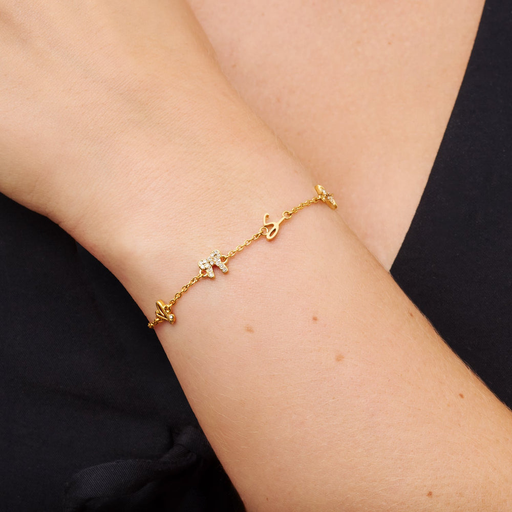 gold bracelets charm