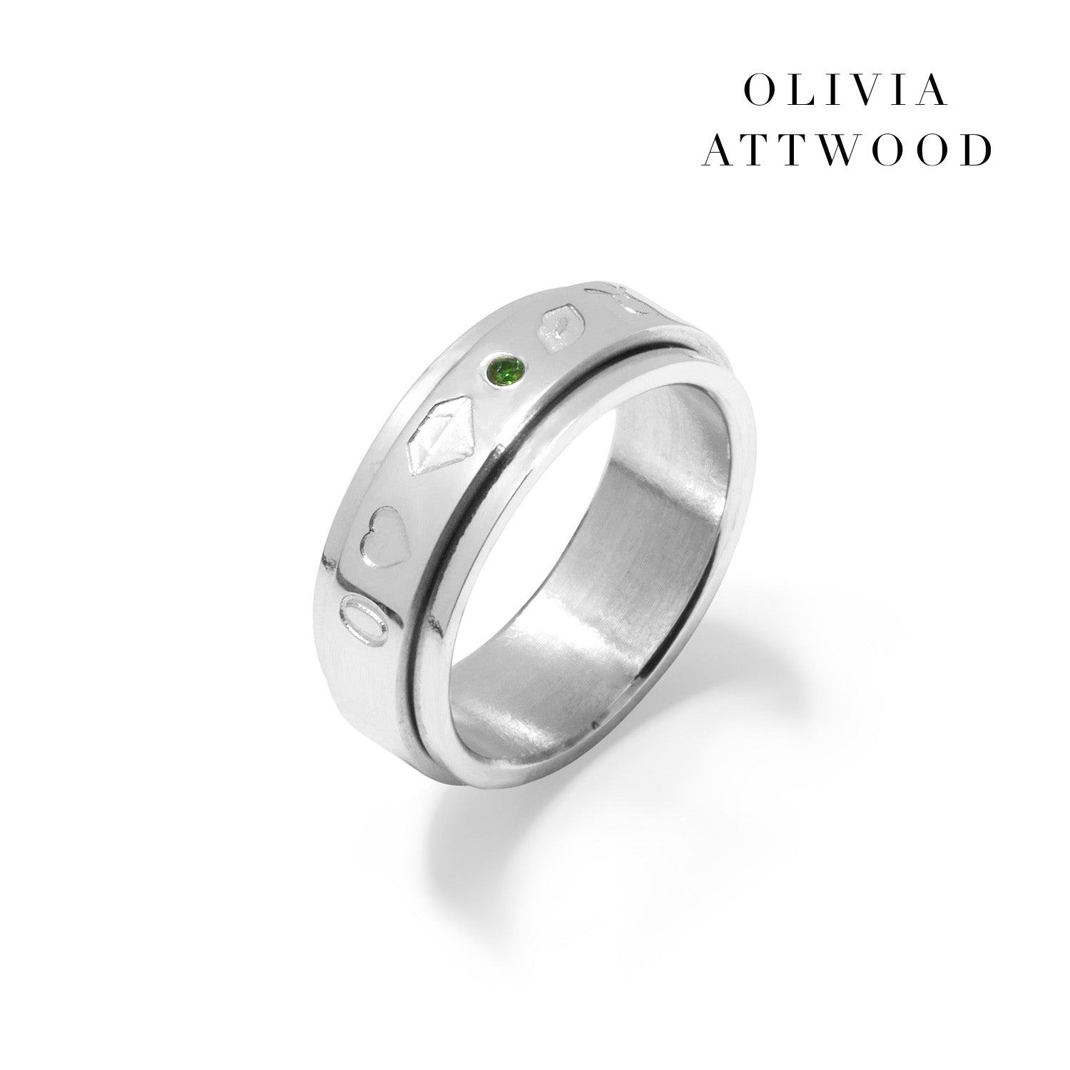 Stainless steel fidget ring store