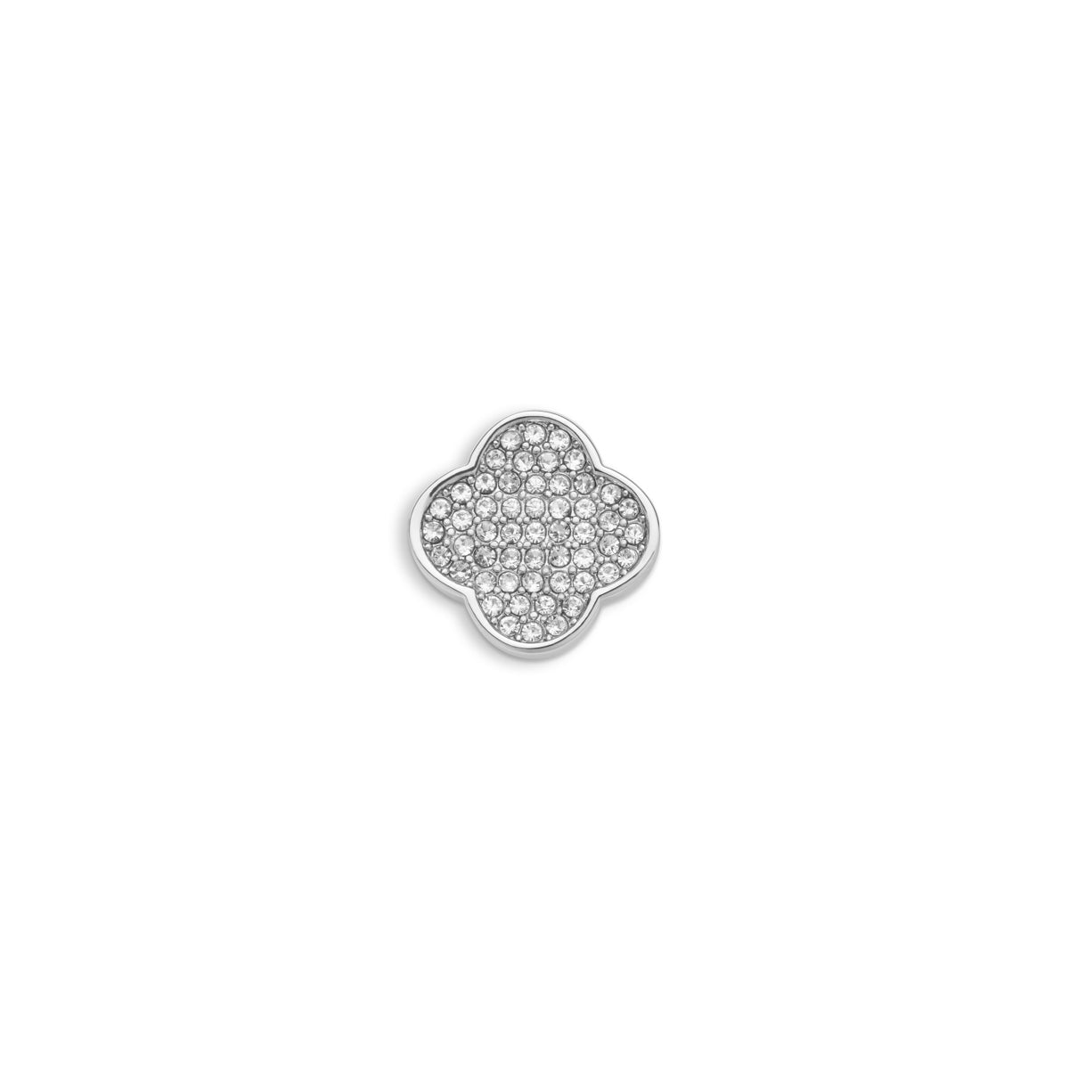Shimmer Pavé Clover Charms (Silver) - Plain – Abbott Lyon US