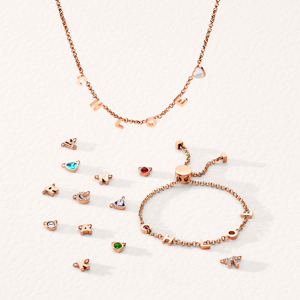 Made Mine Name Bracelet Rose Gold