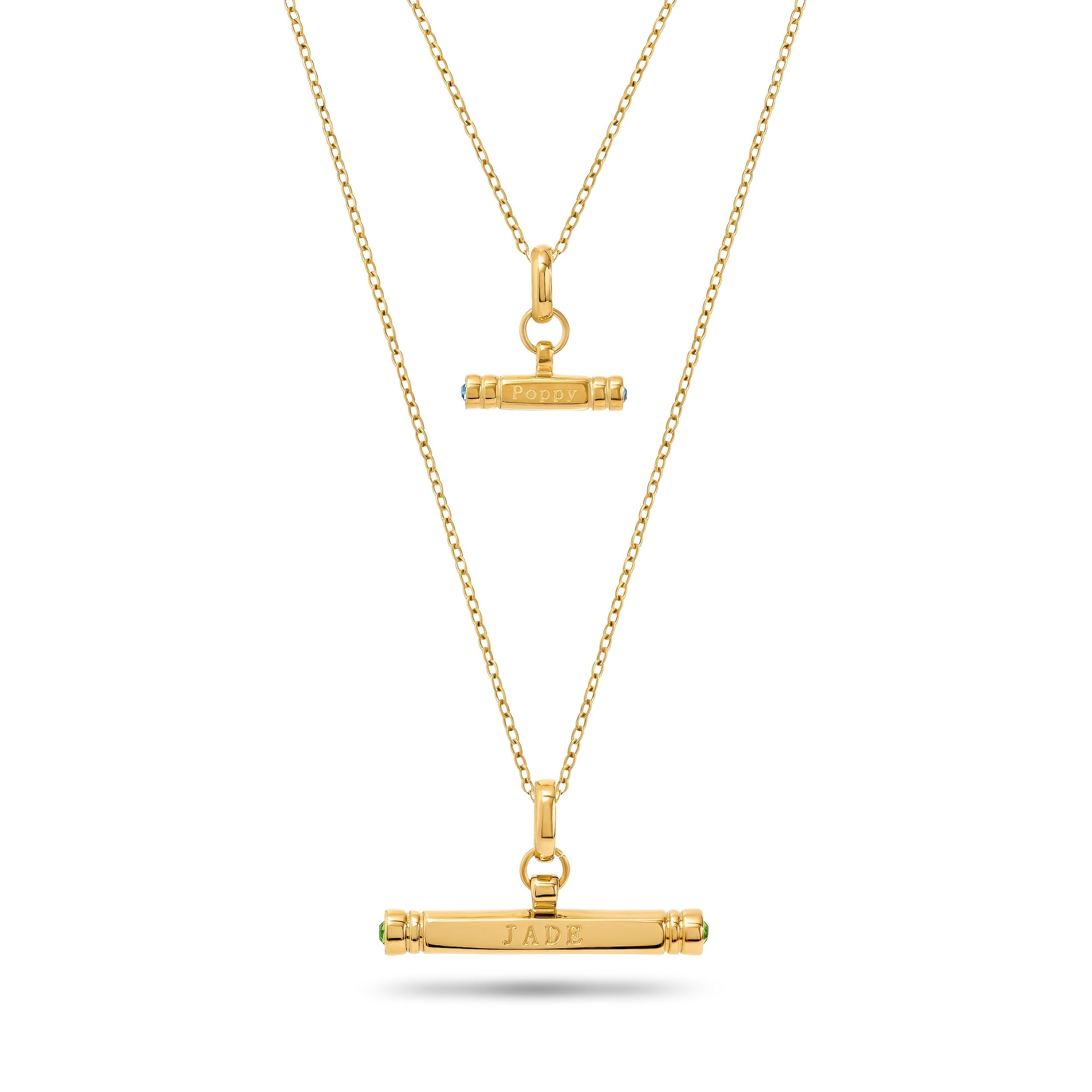 Mini & Me T-Bar Necklace Set (Gold) – Abbott Lyon US