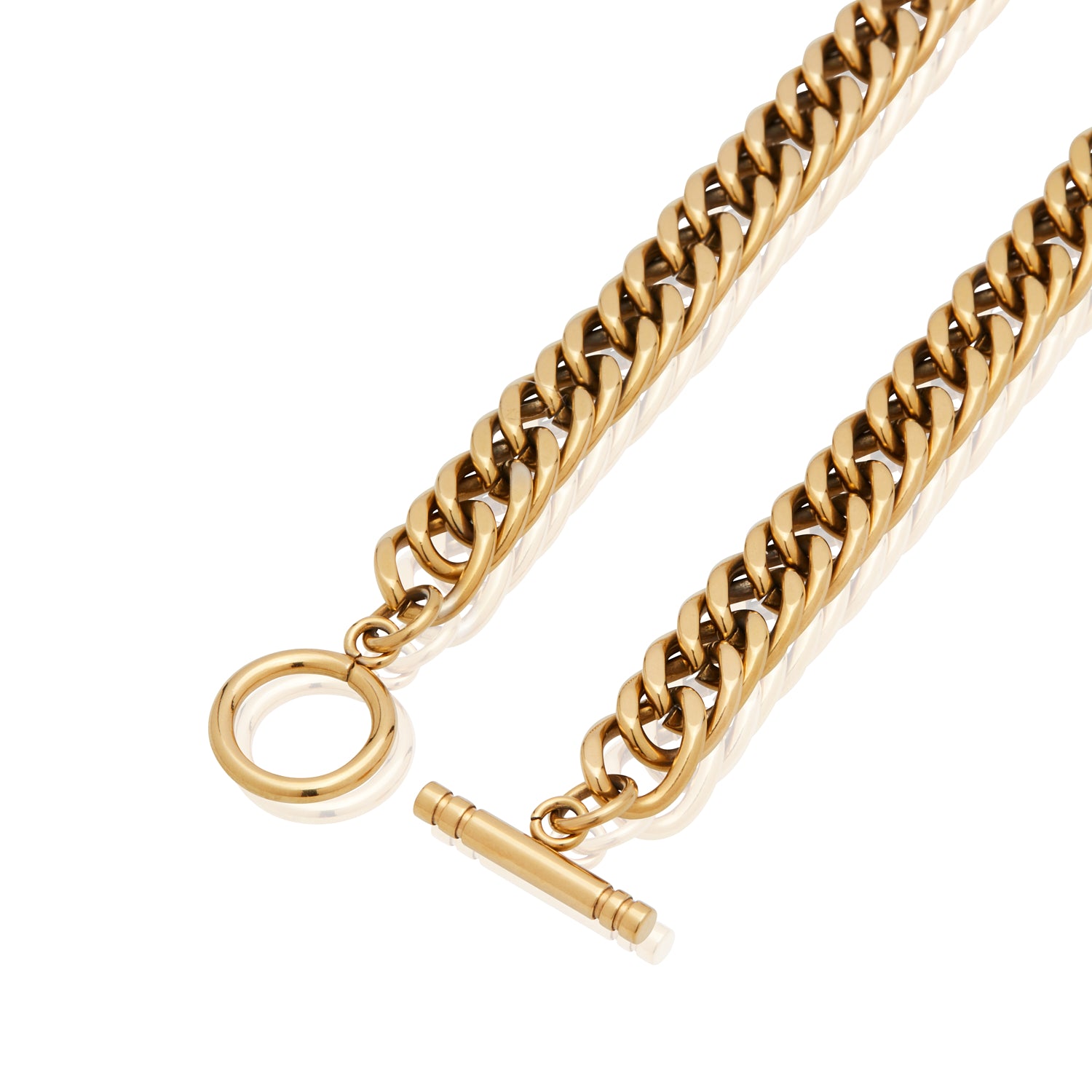 Heart Curb Chain Necklace (Gold) – Abbott Lyon US